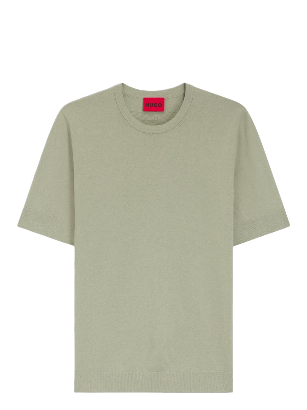 HUGO BOSS Hugo Boss Crew Neck Short Sleeve Knitted Sweater